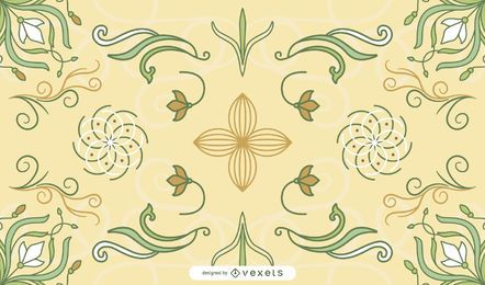 European Pattern Background 39 Vector Download