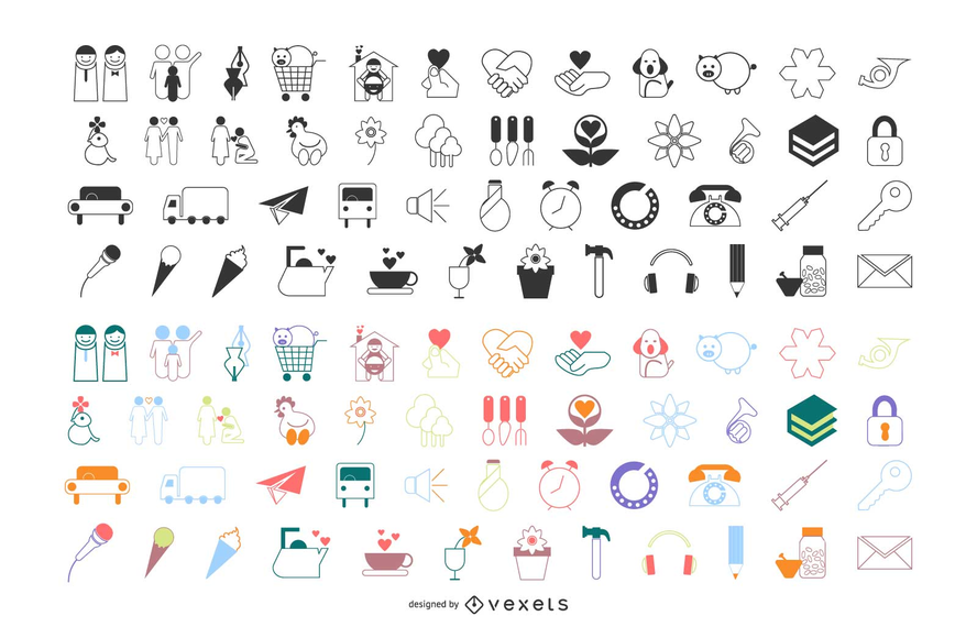 Line Style Vector Icon - Vector Download