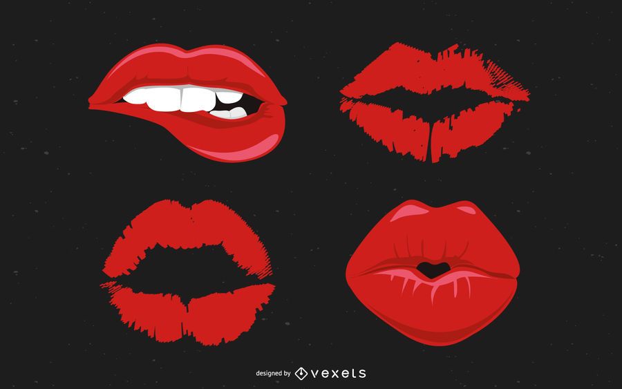 Conjunto De Vectores De Labios - Descargar Vector