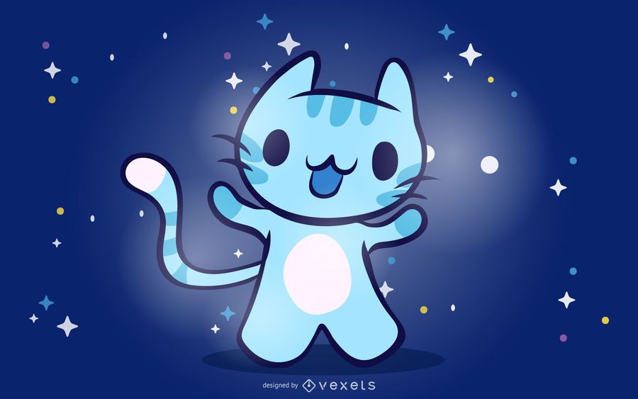 Cat Theme Vector - Vector download