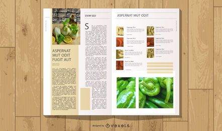 Magazine Book Cover Template Vector Download