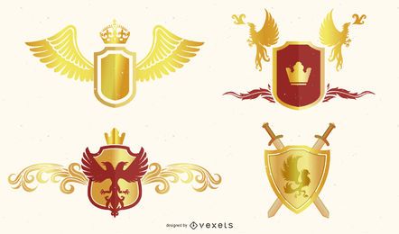 European Heraldry Collection Vector Vector Download