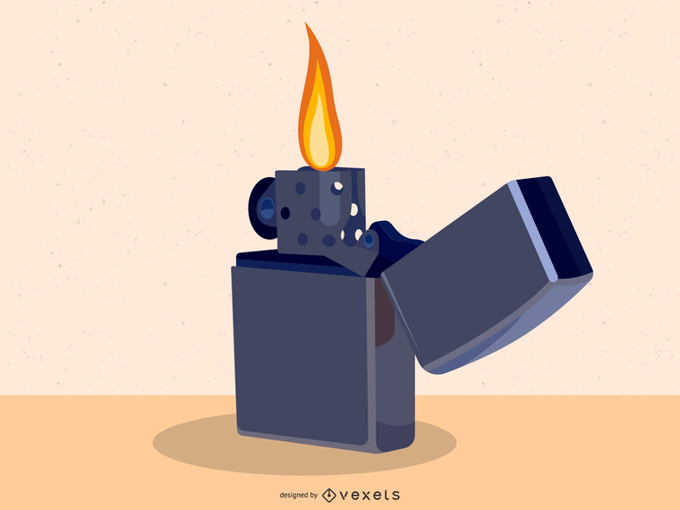 Classic Lighter Vector - Vector Download