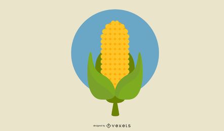 Maize Crop Illustration Design Vector Download