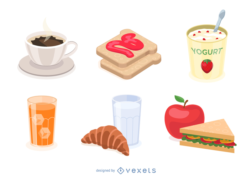 Desayuno Imagen 01 Vector - Descargar Vector
