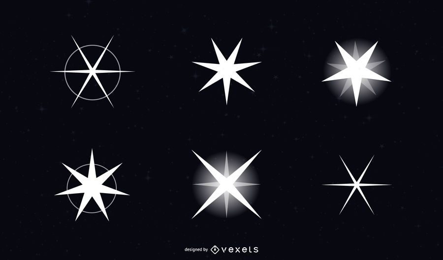 White Star Design Pack - Vector Download