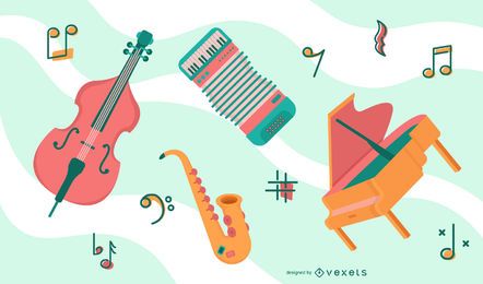 Music Illustration 2 Vector Download