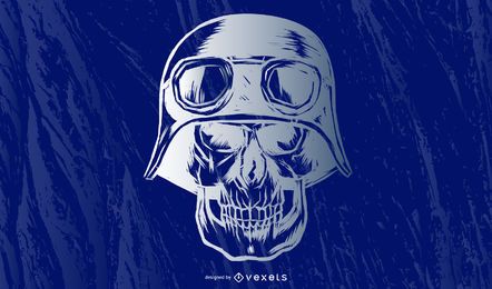 Metallic Skull Vector Vector Download