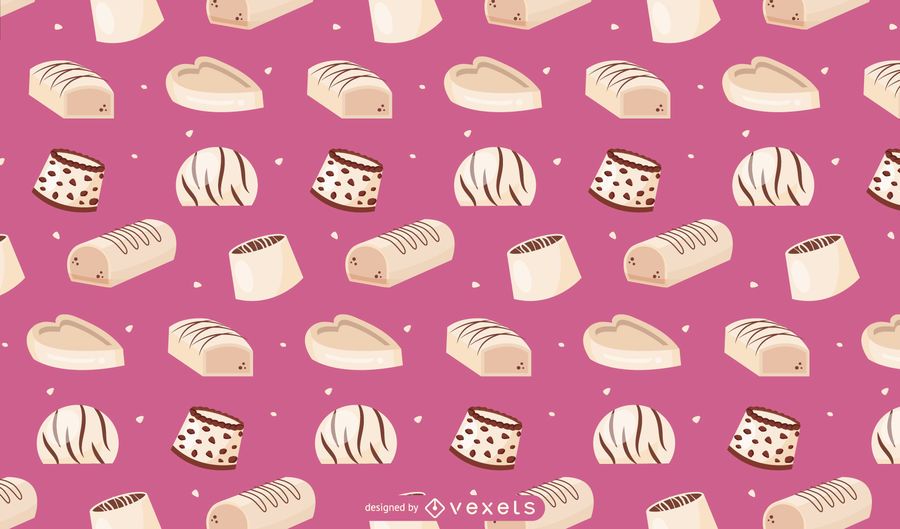 Patrón De Bombones De Chocolate - Descargar Vector