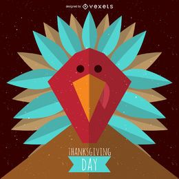 Descarga Vector De Diseño De Pavo De Acción De Gracias