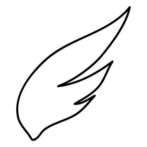 Simple illustrated wing - Transparent PNG & SVG vector file