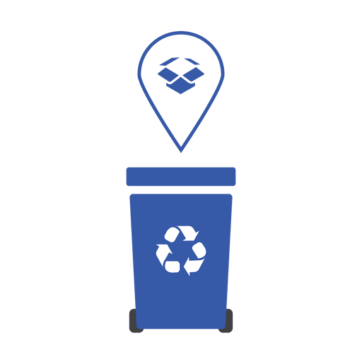 Blue recycling trash cardboard.svg - Transparent PNG & SVG vector file
