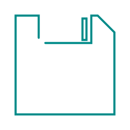 Blue File Line Icon.svg PNG & SVG Design For T-Shirts