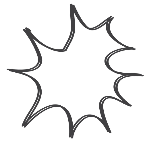 Hand drawn comic speech doodle - Transparent PNG & SVG vector file