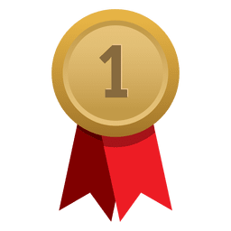 Erster Platz Runde Abzeichen Transparente PNG & SVG Vektor