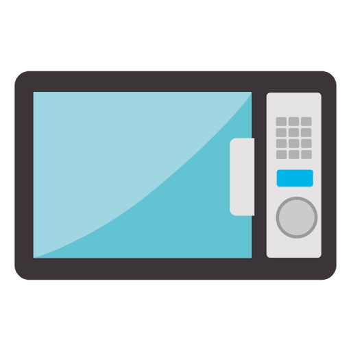 Flat microwave oven icon - Transparent PNG & SVG vector file