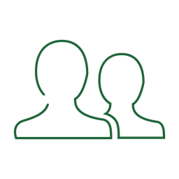 Green User Line Icon2.svg PNG & SVG Design For T-Shirts