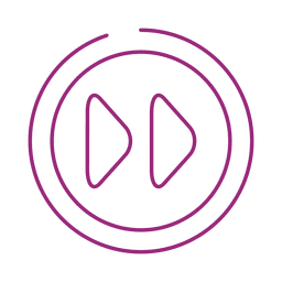 Purple Next Line Icon.svg PNG & SVG Design For T-Shirts