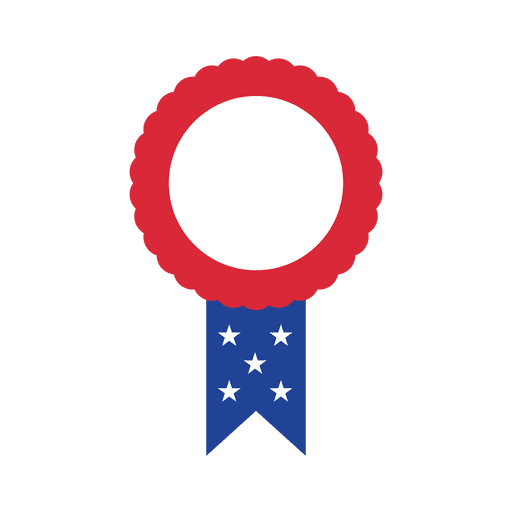 Red badge blue ribbon - Transparent PNG & SVG vector file