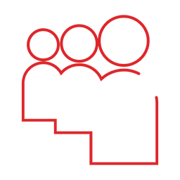 Red Group People Icon.svg Transparent PNG & SVG Vector