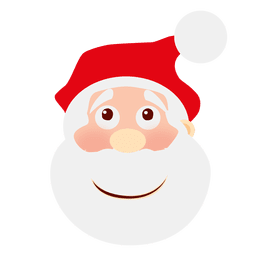 Smile Santa Claus Emoticon PNG & SVG Design For T-Shirts