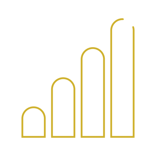 Yellow bar network line icon.svg - Transparent PNG & SVG vector file