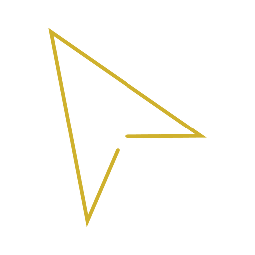 Yellow cursor line icon.svg - Transparent PNG & SVG vector file