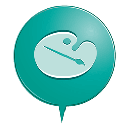 Color Palette Bubble Icon PNG & SVG Design For T-Shirts