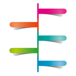 Colorful Sticker Pointer Diagram Transparent PNG & SVG Vector