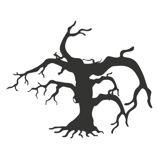 Crooked tree cartoon 4 - Transparent PNG & SVG vector file