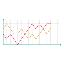 Double Graph Linechart Infographic PNG & SVG Design For T-Shirts