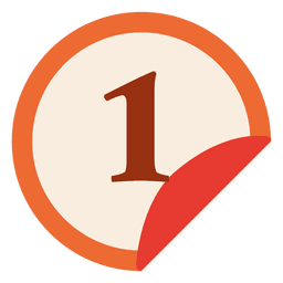 Flipped 1st Place Sticker PNG & SVG Design For T-Shirts