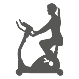 Girl On Spin Bike Icon PNG & SVG Design For T-Shirts