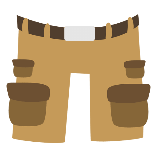 Mens half pant cartoon - Transparent PNG & SVG vector file