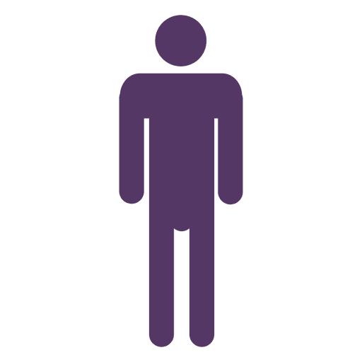 Purple male sign infographic - Transparent PNG & SVG vector file