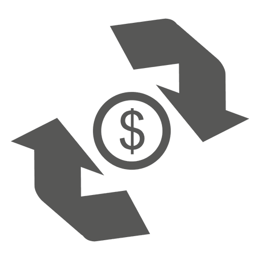 Recycling dollar coin icon - Transparent PNG & SVG vector file
