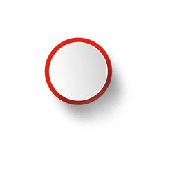 Red Rim White Ellipse PNG & SVG Design For T-Shirts