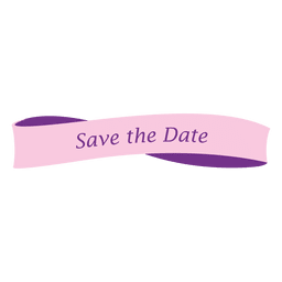 Save The Date Banner PNG & SVG Design For T-Shirts