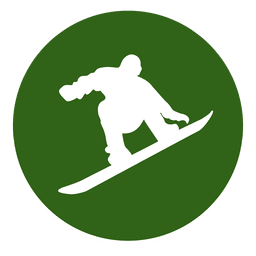 Snowboarding Circle Icon PNG & SVG Design For T-Shirts