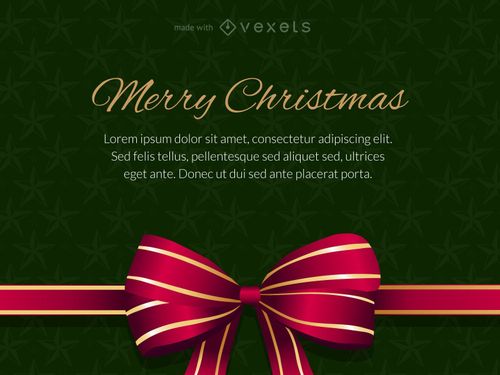 Merry Christmas Gift Card Editable Vector Download