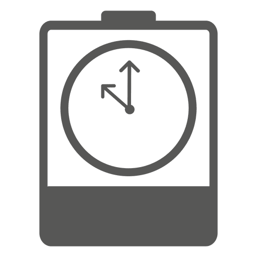 Square wall clock - Transparent PNG & SVG vector file