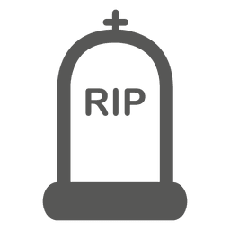 Rip Grabstein Cartoon-Symbol - Transparenter PNG und SVG-Vektor
