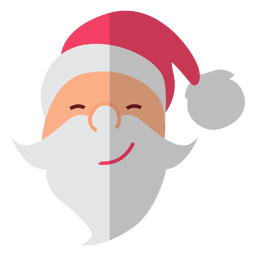 Santa Claus Head Flat Icon 9 PNG & SVG Design For T-Shirts