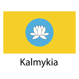 Kalmykia National Flag PNG & SVG Design For T-Shirts
