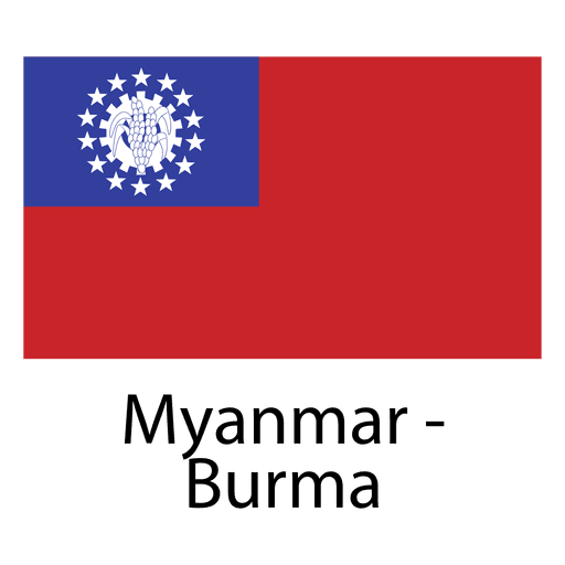 Myanmar bandera nacional de birmania - Descargar PNG/SVG transparente