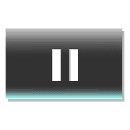 Pause Button Rectangle Icon PNG & SVG Design For T-Shirts