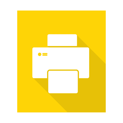 Printer sign with background - Transparent PNG & SVG vector file