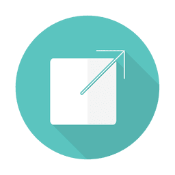 Resizing Sign With Round Background PNG & SVG Design For T-Shirts