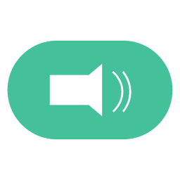 Volume Button Flat Icon PNG & SVG Design For T-Shirts