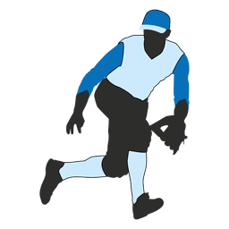 Baseball Fielder Silhouette 2 PNG & SVG Design For T-Shirts